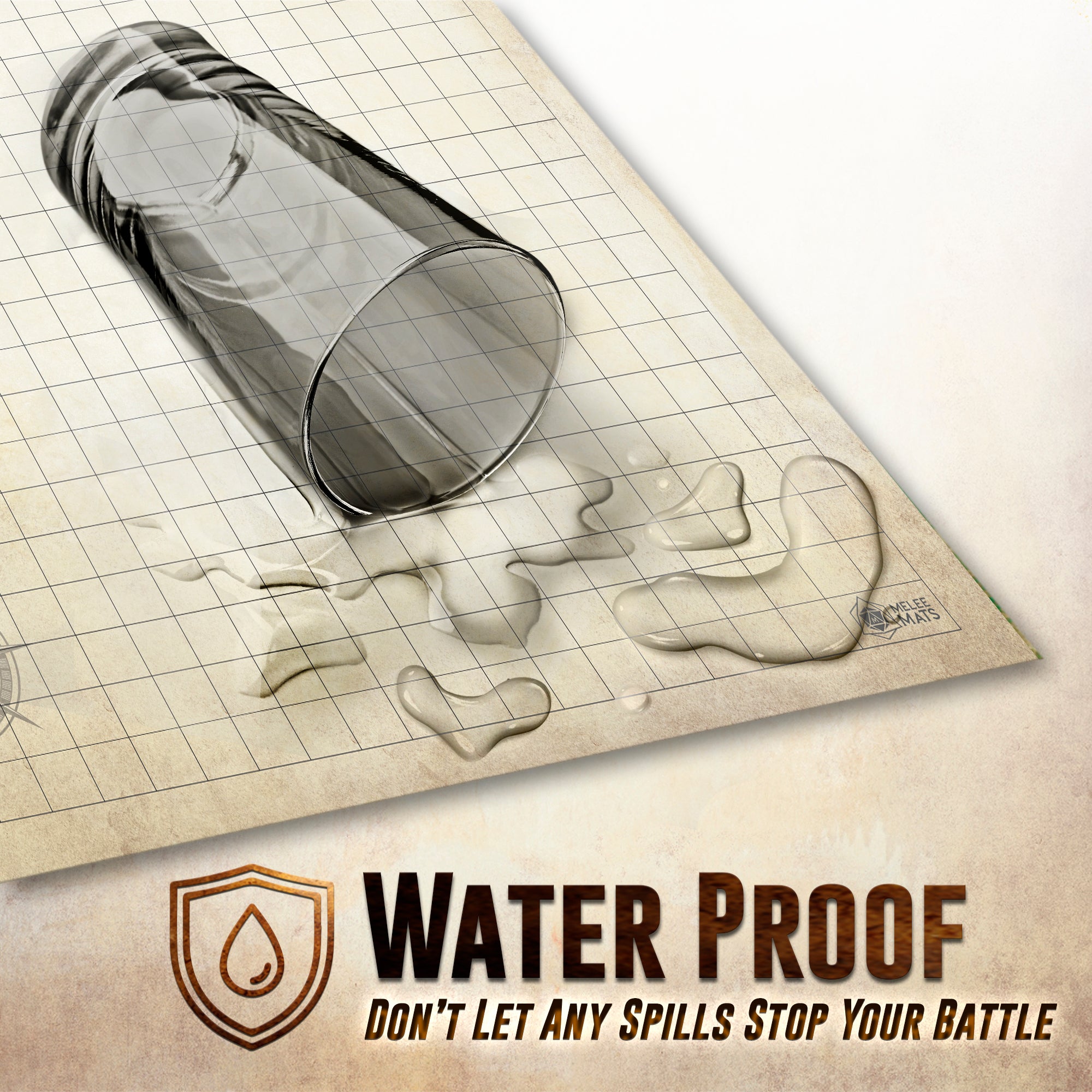 Jumbo Distressed Dry Erase Grid Mat - 34.5"x48" – Melee Mats