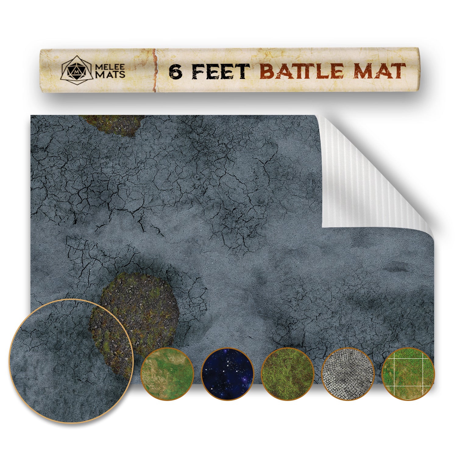 Vinyl Battle Game Mat - Road Decay - [48" x 72"] – Melee Mats
